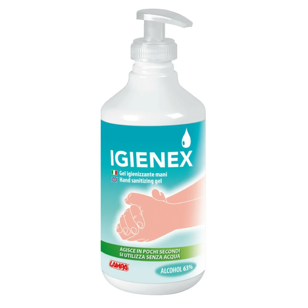 ΑΝΤΙΣΗΠΤΙΚΟ ΤΖΕΛ ΧΕΡΙΩΝ IGIENEX (63% ΑΛΚΟΟΛΗ) ΜΕ ΝΤΙΣΠΕΝΣΕΡ 500ml 38210 ...